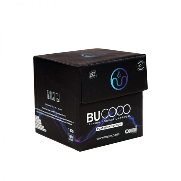 BUCOCO PREMIUM | Węgiel Kokosowy do Shishy 26mm 1Kg Box - Oduman ...