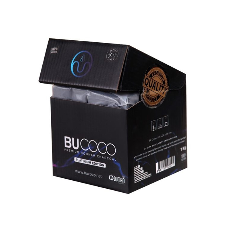 BUCOCO PREMIUM | Węgiel Kokosowy do Shishy 26mm 1Kg Box - Oduman ...