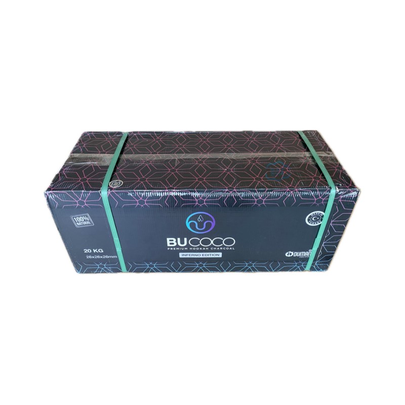 BUCOCO Węgiel do Fajki Wodnej Shishy 20kg Inferno Edition