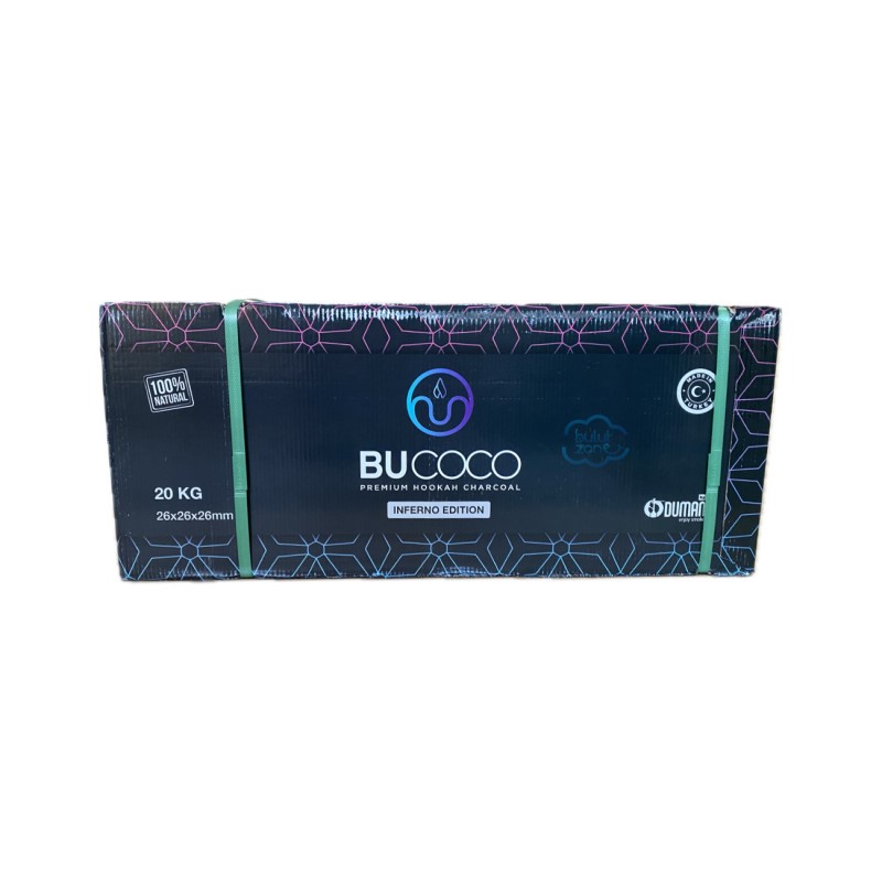 BUCOCO Węgiel do Fajki Wodnej Shishy 20kg Inferno Edition