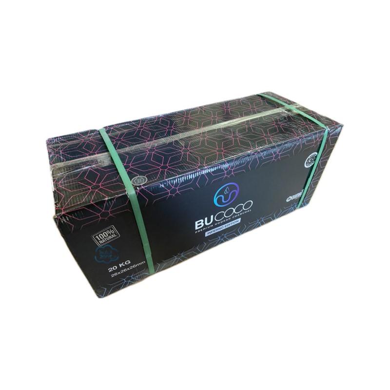 BUCOCO Węgiel do Fajki Wodnej Shishy 20kg Inferno Edition