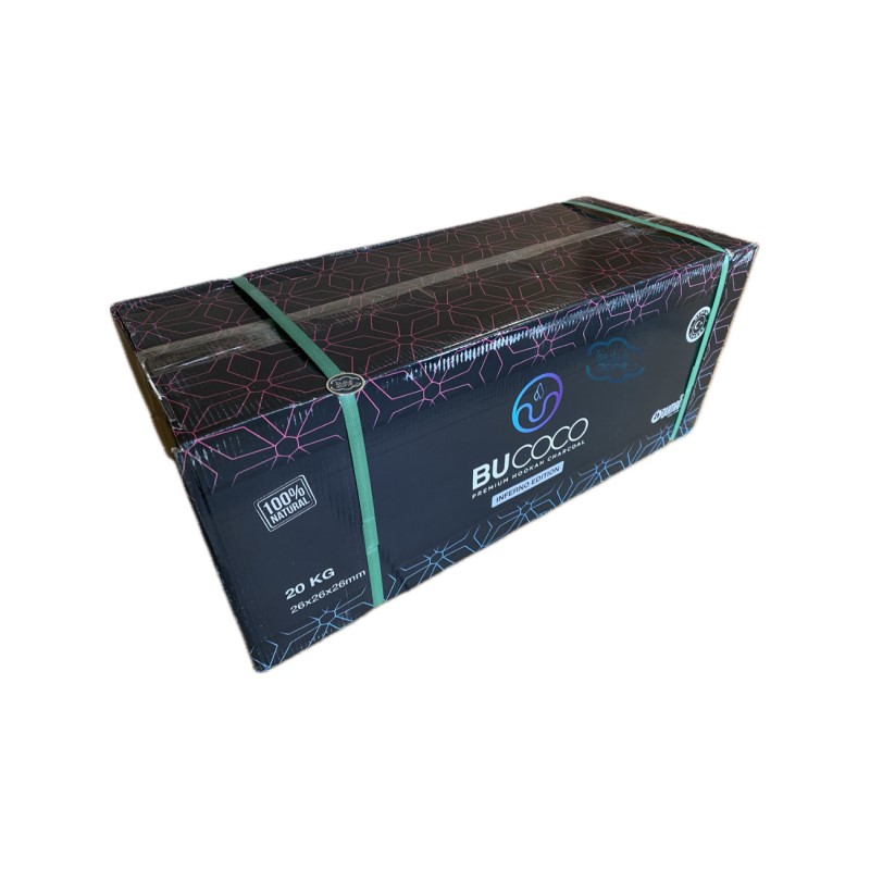 BUCOCO Węgiel do Fajki Wodnej Shishy 20kg Inferno Edition